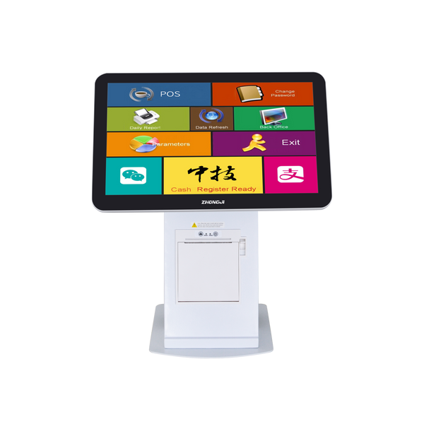 ZHONGJI® A5 POS System 15.6-inch Touch High-resolution Screen Built-in ...