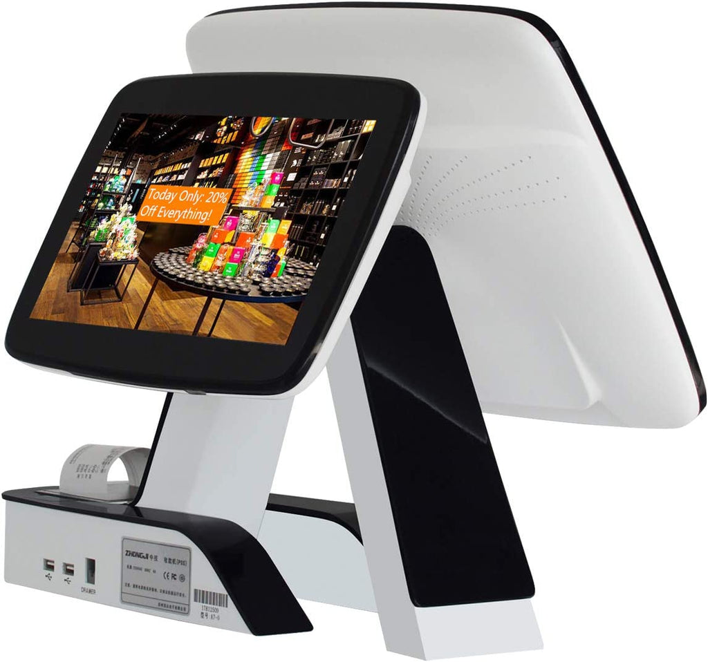ZHONGJI® A7 Set-Double Touch Screen All-in-one POS Cash Register with ...